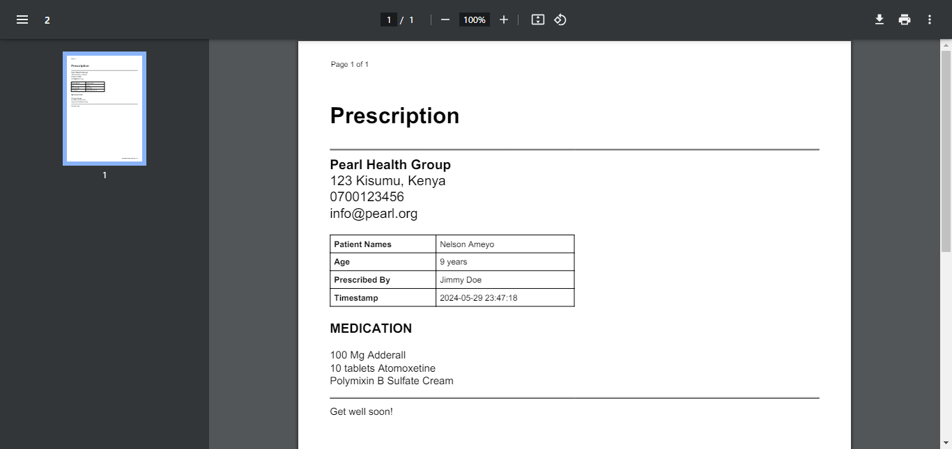 Write a prescription | Clinical Data Management Solutions